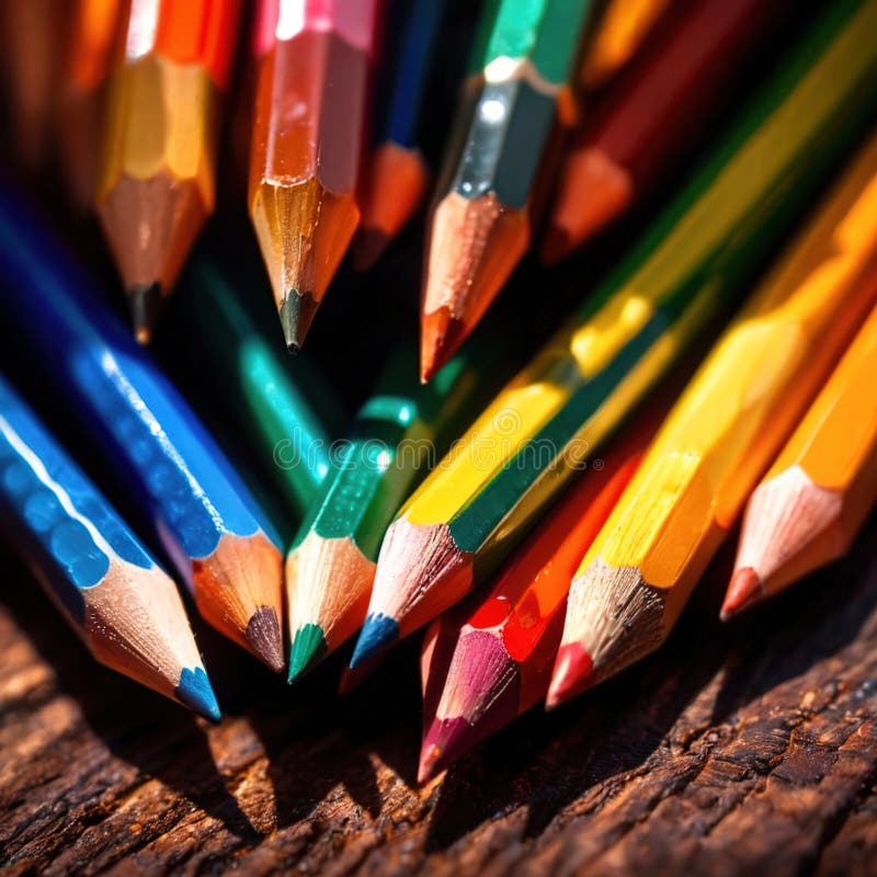 Colored Pencils Multicolored Drawing Instruments for Art, Various ...