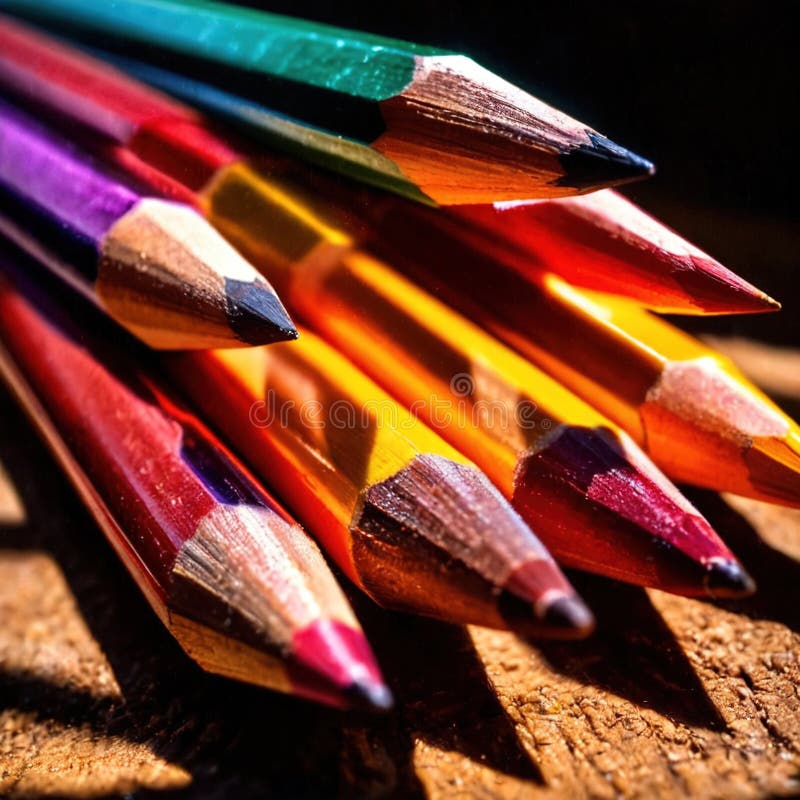 Colored Pencils Multicolored Drawing Instruments for Art, Various ...
