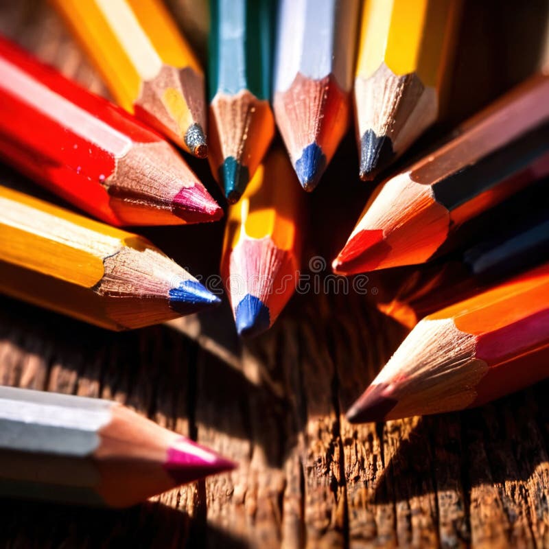 Colored Pencils Multicolored Drawing Instruments for Art, Various ...