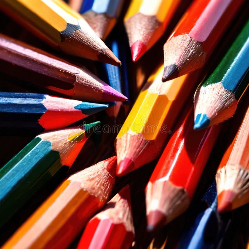 Colored Pencils Multicolored Drawing Instruments for Art, Various ...