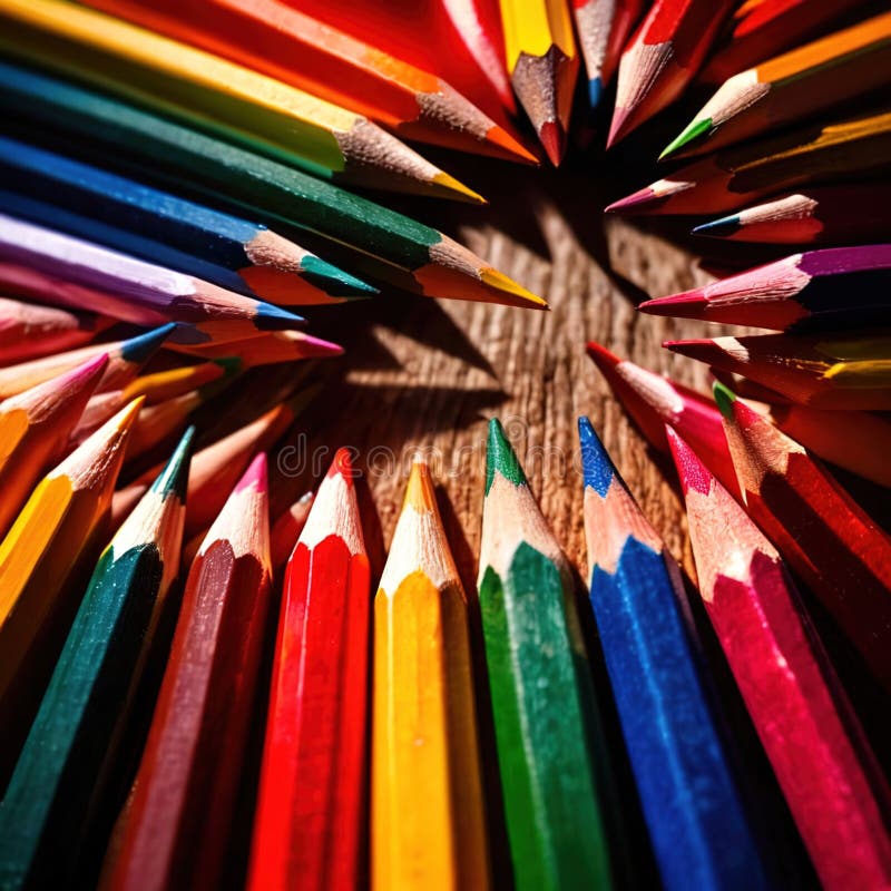 Colored Pencils Multicolored Drawing Instruments for Art, Various ...