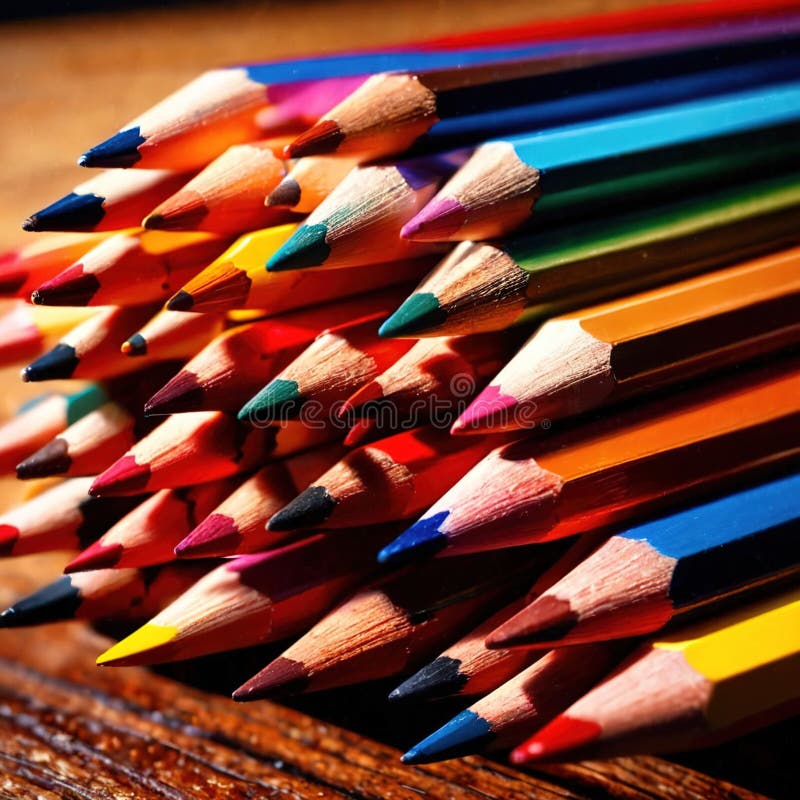 Colored Pencils Multicolored Drawing Instruments for Art, Various ...