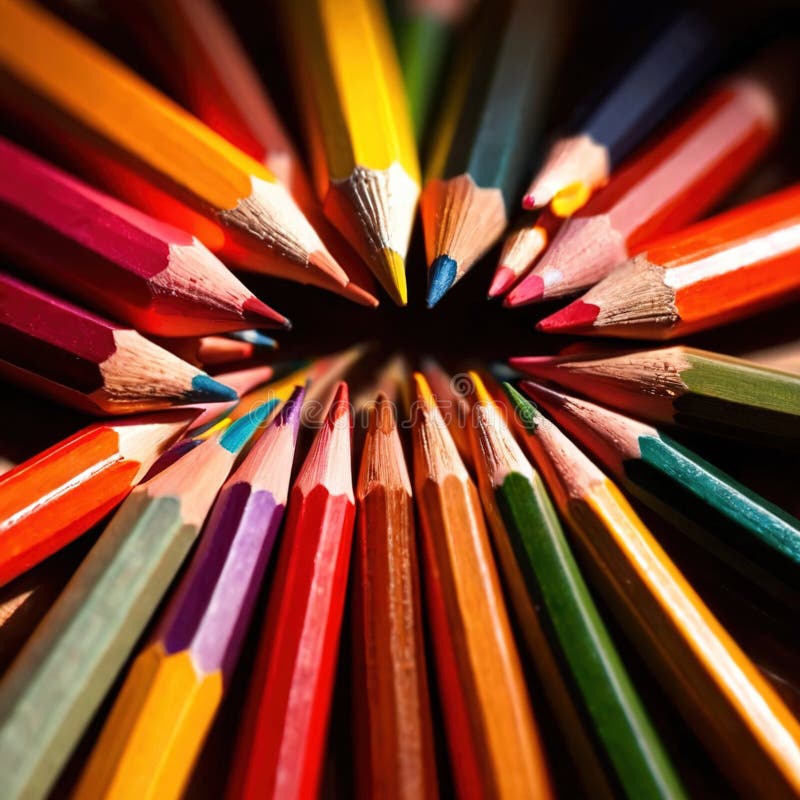 Colored Pencils Multicolored Drawing Instruments for Art, Various ...