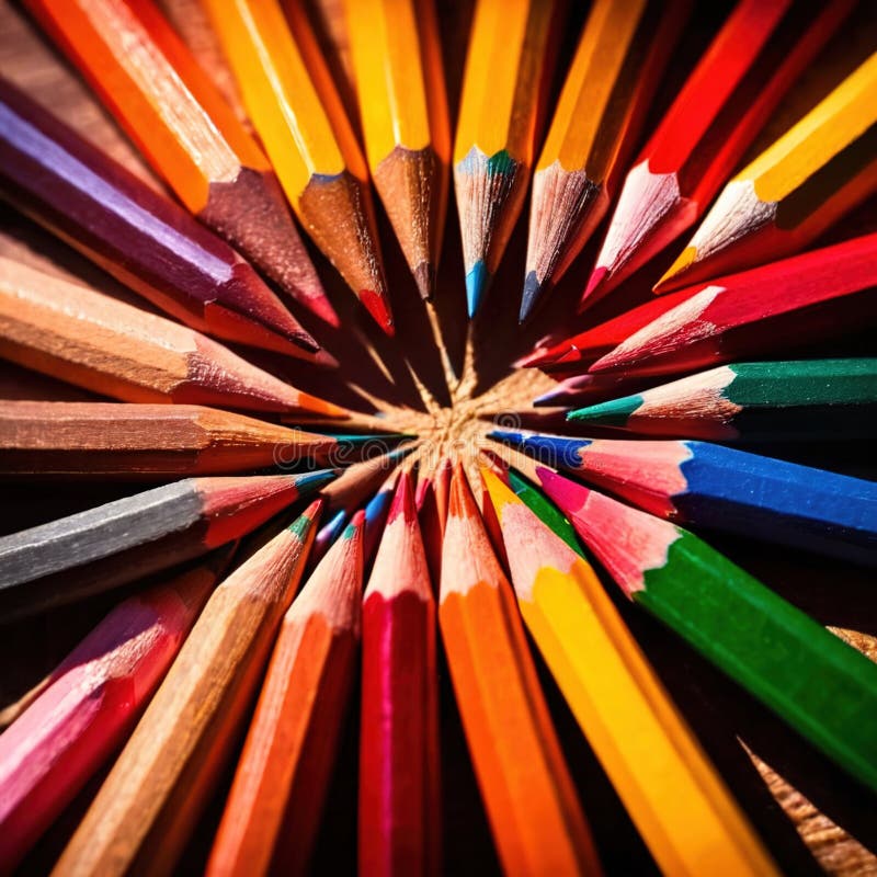 Colored Pencils Multicolored Drawing Instruments for Art, Various ...