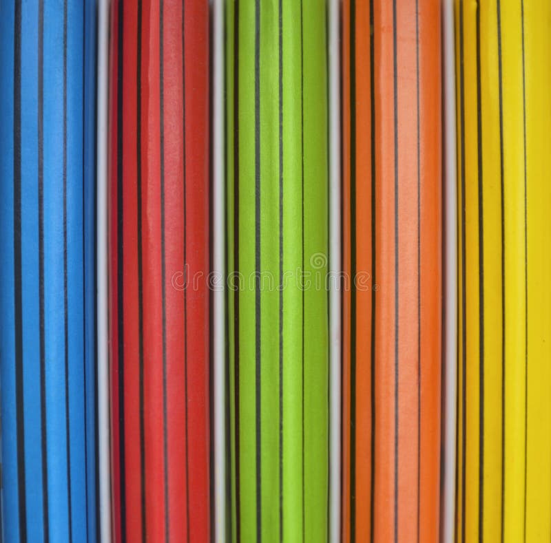 Colored Pencils in Packaging Stock Image - Image of yellow, blue: 87681189