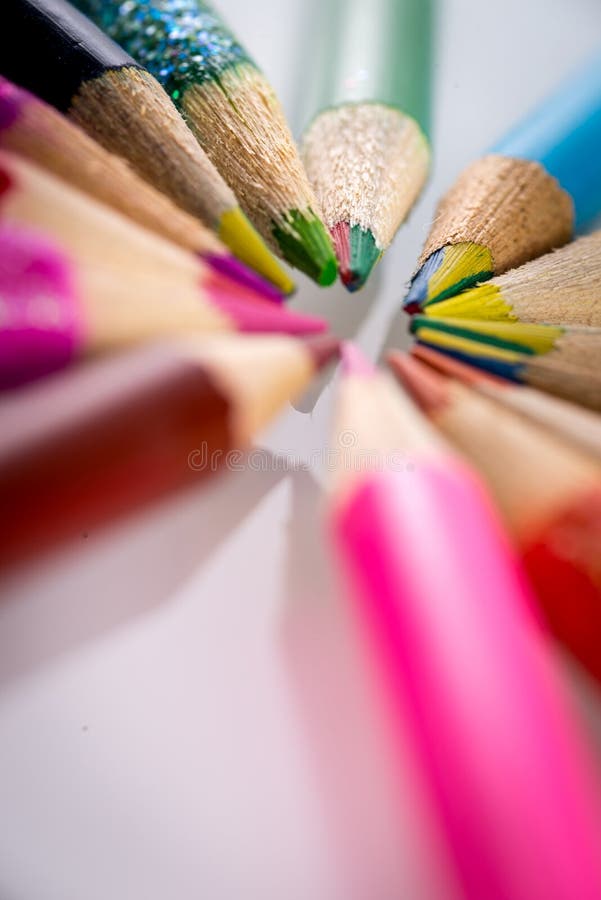 Colored pencils stock photo. Image of color, abstract - 64598384