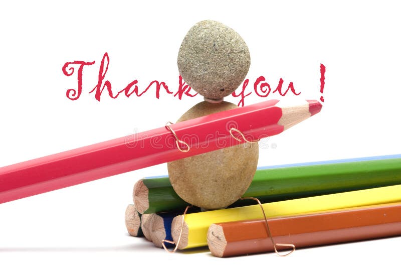 Colored Pencils - Thank You Stock Image - Image of pencil, detail: 4918681
