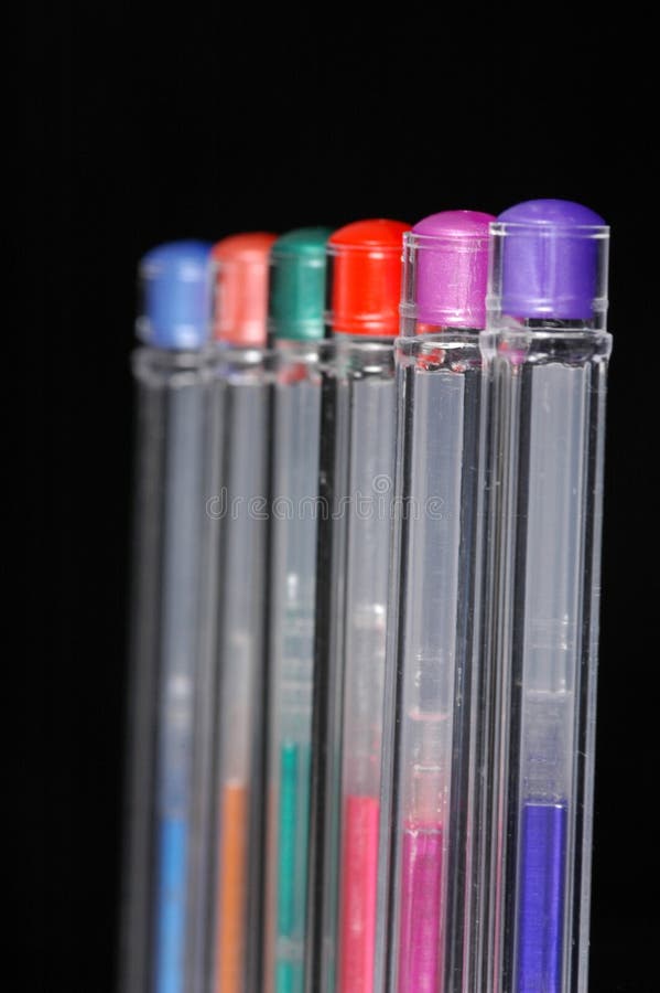 Colored Pens stock image. Image of artistic, vibrant, colors - 568557