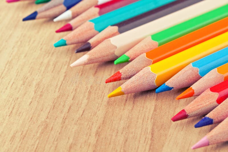 Colored pensils stock photo. Image of deifferent, multicolored - 58785498