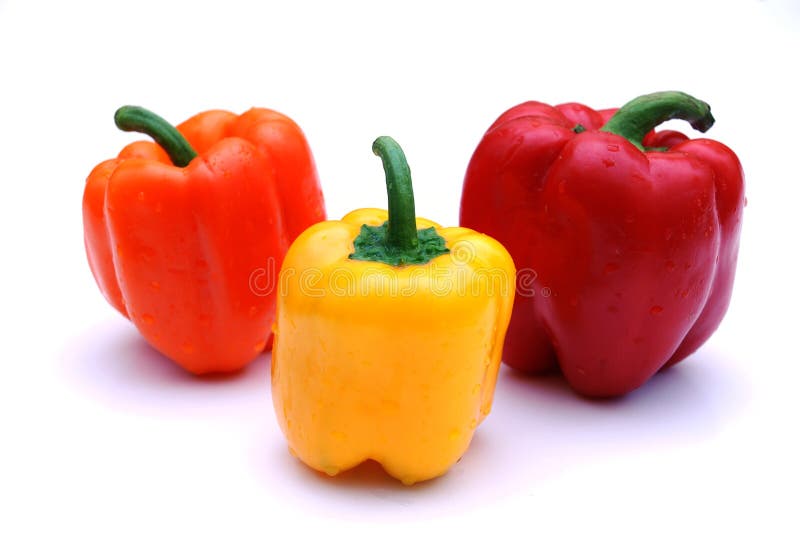 Colored Pepper stock photo. Image of good, dessert, orange - 7604668