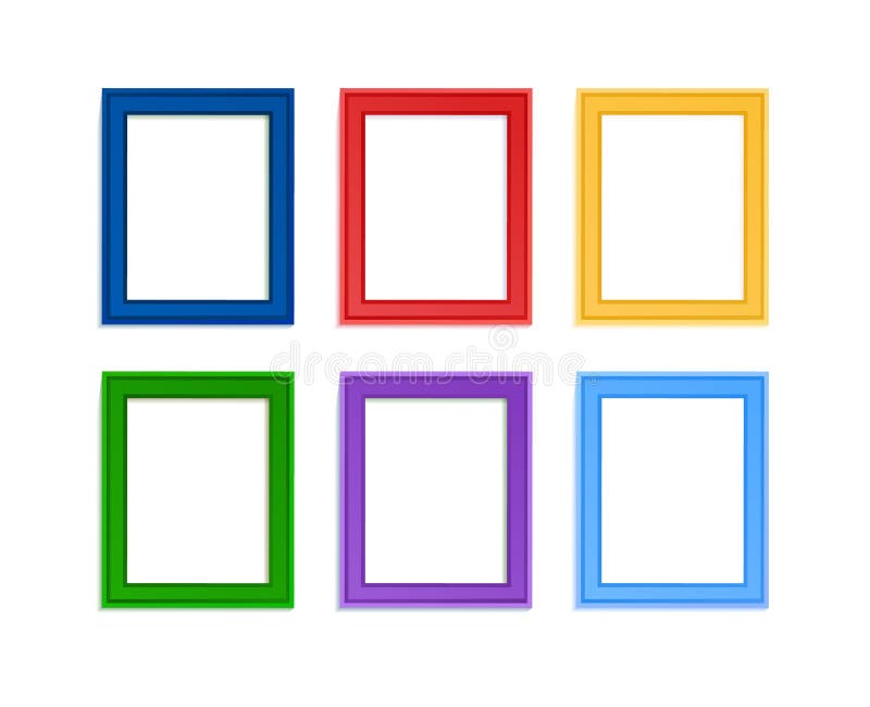 Colored photo frames stock vector. Illustration of camera - 84739993