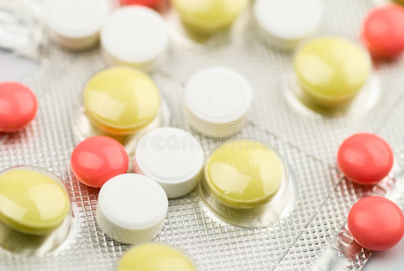 Colored pills stock photo. Image of antibiotics, dose - 12726262