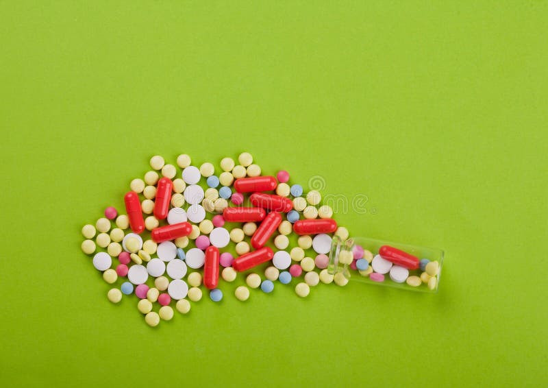 Colored pills stock photo. Image of vitamins, capsule - 23785450