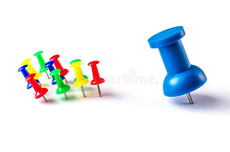 Colored pins stock image. Image of blue, macro, object - 45413511