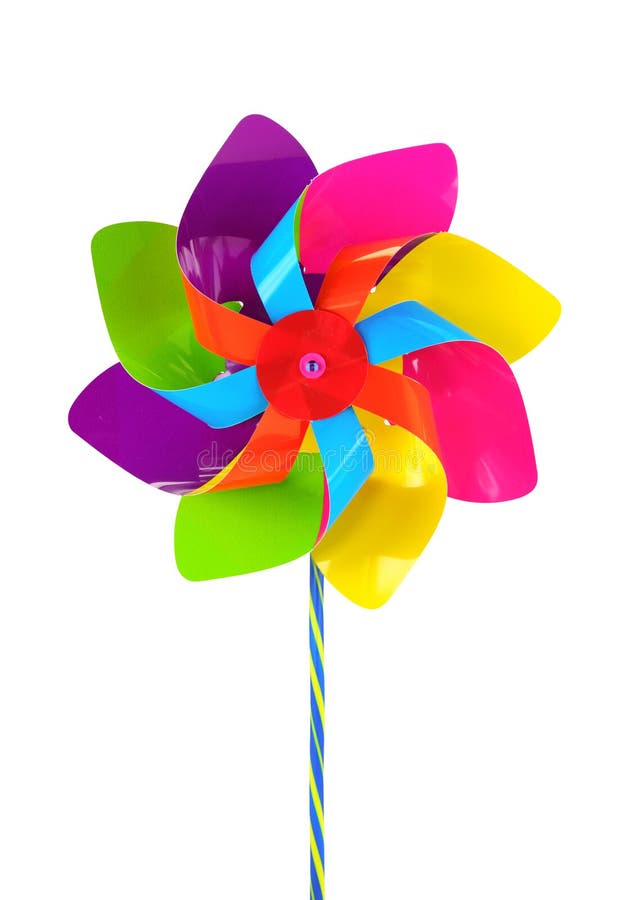 Multi Colored Pinwheel stock photo. Image of green, spinner - 868704