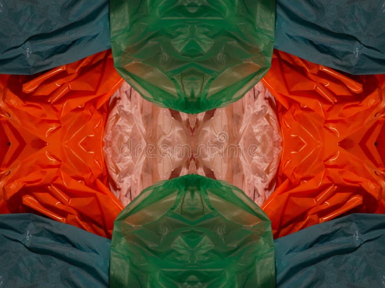 Colored Plastic Bags Abstract Art Background Stock Image - Image of ...