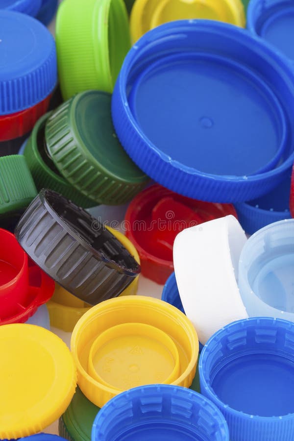 Colored plastic caps stock image. Image of colors, stack - 101077797