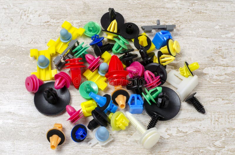 Colored Plastic Clasp on a Light Background Stock Photo - Image of ...