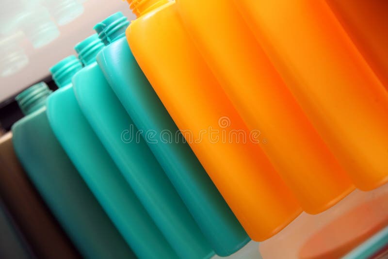 Colored plastic containers stock photo. Image of yellow - 15539752
