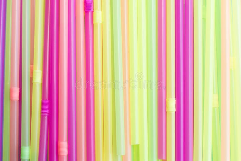 Colored Plastic Drinking Straws Texture Background Stock Photo - Image ...