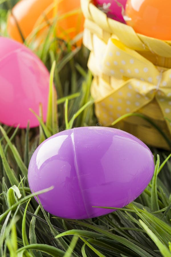 Colored Plastic Easter Eggs Stock Image - Image of candy, holiday: 29631685
