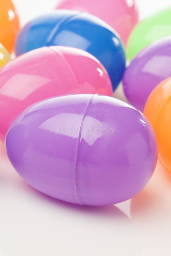 Colourful Plastic Easter Eggs Stock Photo - Image of detail, symbolic ...