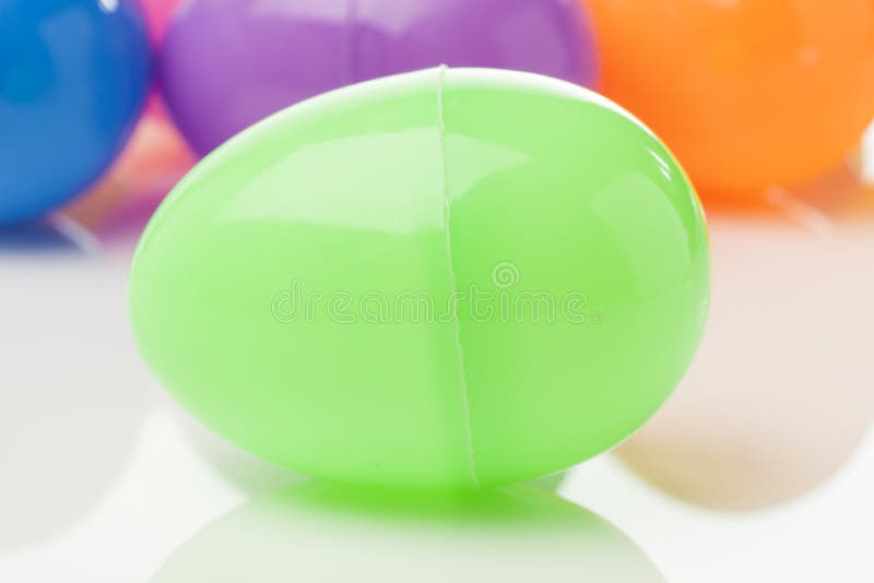 Colored Plastic Easter Eggs Stock Image - Image of pattern, easter ...