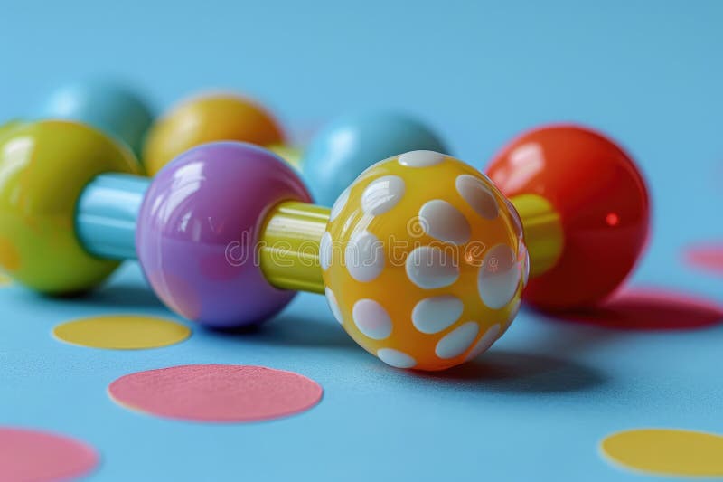 Colored Plastic Rattles for Newborns Stock Photo - Image of newborn ...