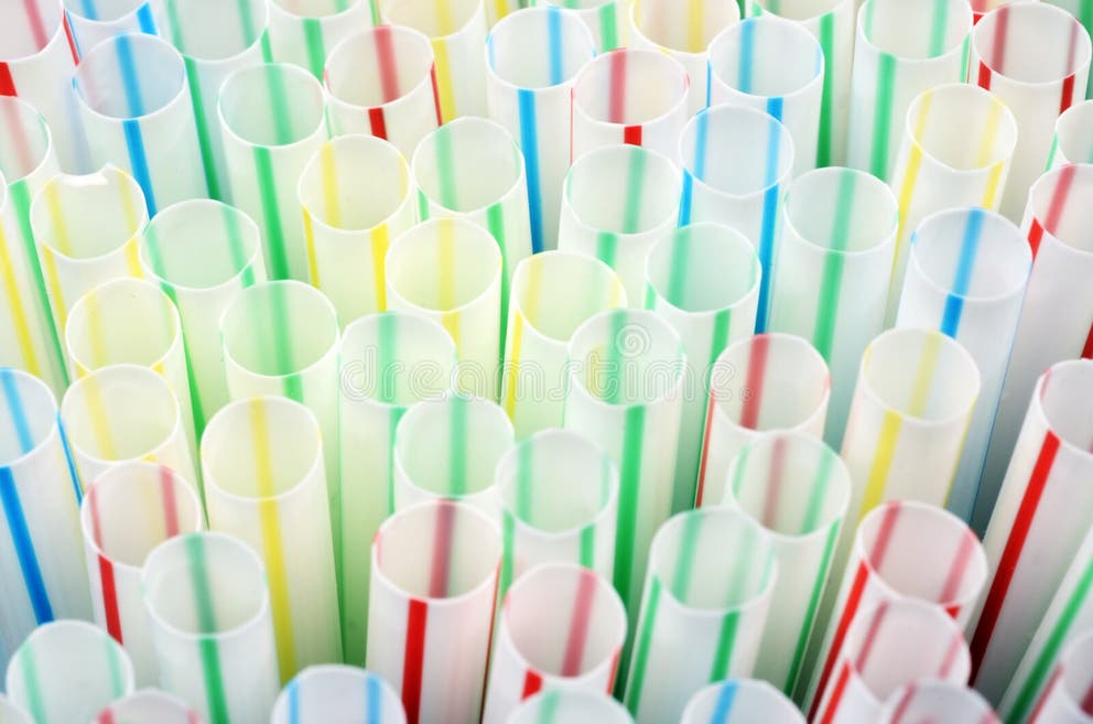 Colored plastic straws stock photo. Image of texture - 78113790