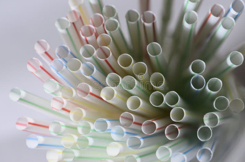 Colored plastic straws stock image. Image of plastic - 188529811