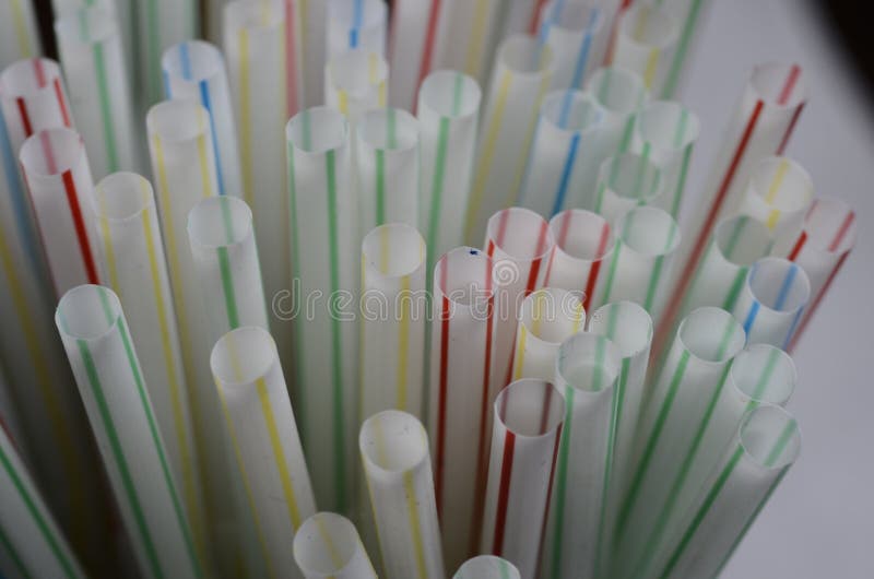 Colored plastic straws stock image. Image of straw, background - 188529967