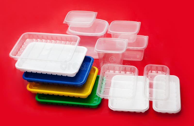 Plastic Utensils, Paper Cups on the Table Stock Photo - Image of ...