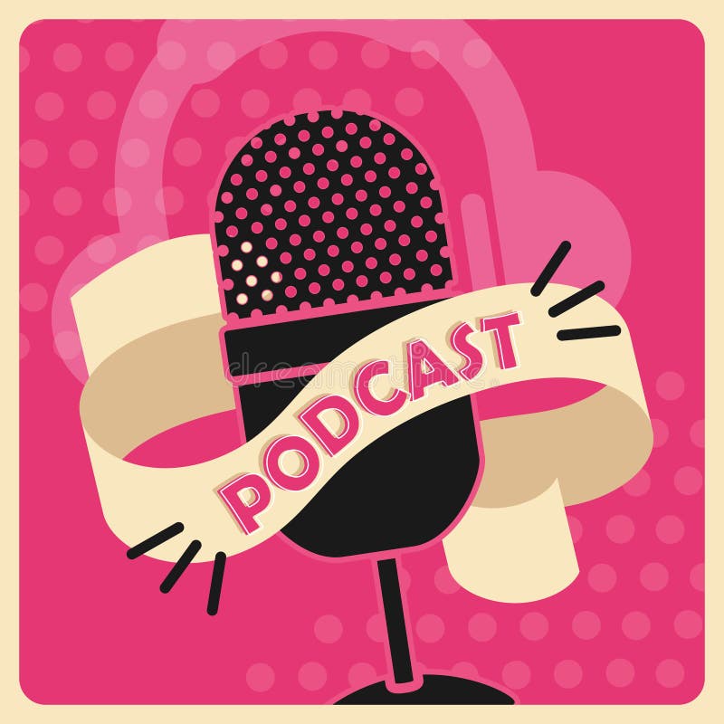 Colored Podcast Cover Vector Stock Vector - Illustration of ...