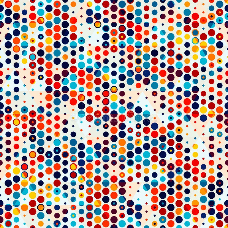 Abstract Colored Lines Seamless Pattern Stock Illustration ...