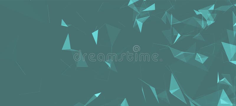 Colored Polygonal Space. Connection Dots and Lines Structure. Digital ...