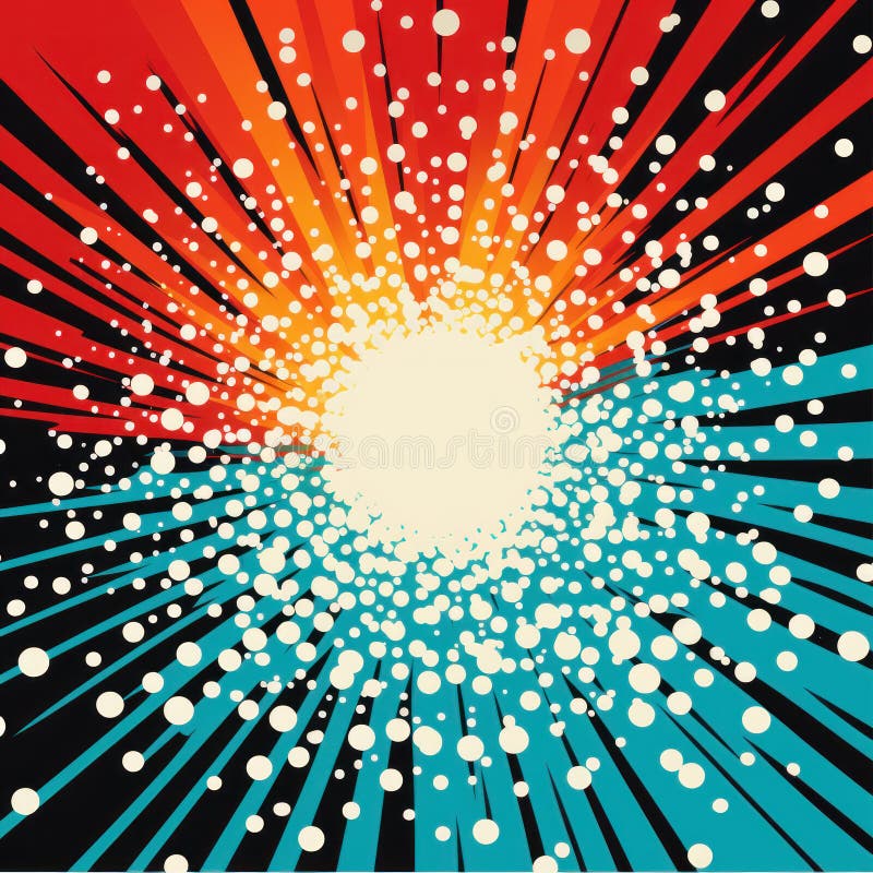 Colored pop art background stock image. Image of halftone - 288353059