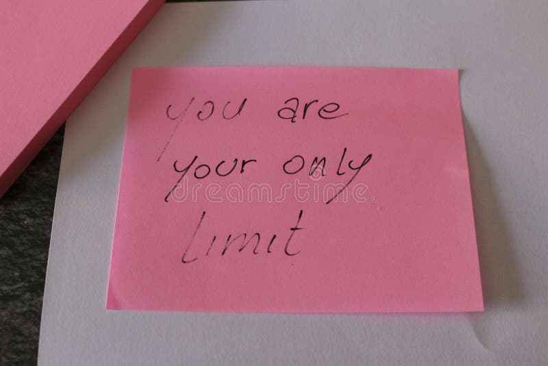 Post-it with Motivational Phrases Stock Photo - Image of post, yellow ...