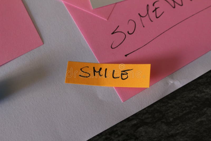 Post-it with Motivational Phrases Stock Image - Image of paper ...