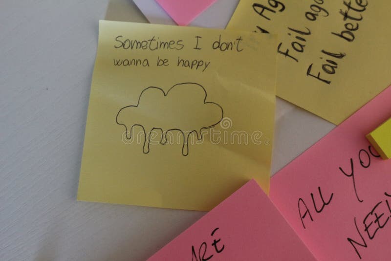 Post-it with Motivational Phrases Stock Photo - Image of sticker ... Post-it with Motivational Phrases Stock Photo - Image of sticker ...