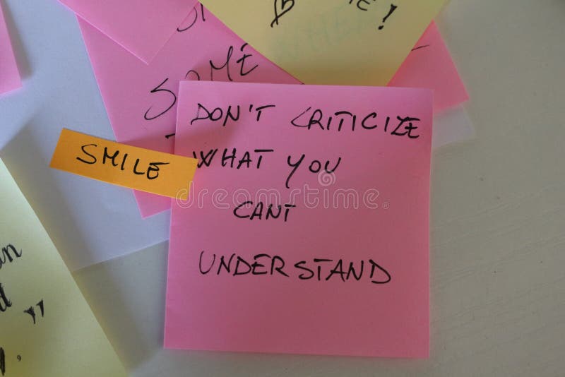 Post-it with Motivational Phrases Stock Image - Image of forget, memo ... Post-it with Motivational Phrases Stock Image - Image of forget, memo ...