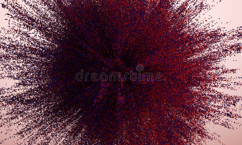 Colored Powder Explosion. Abstract Closeup Dust on Backdrop. Colorful ...