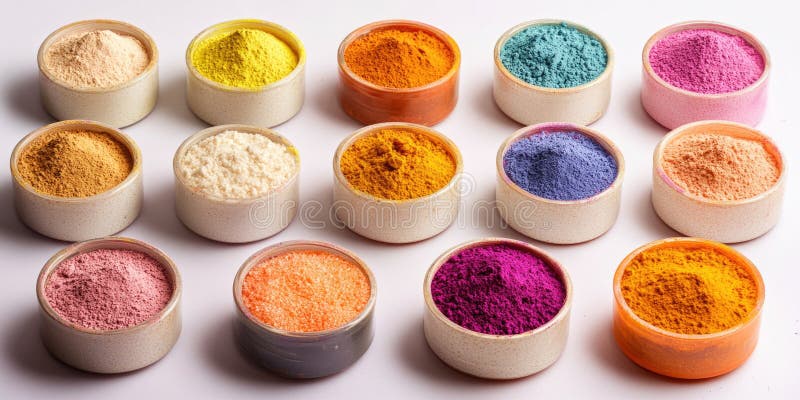 Colored Powder Supplements stock image. Image of health - 361110743
