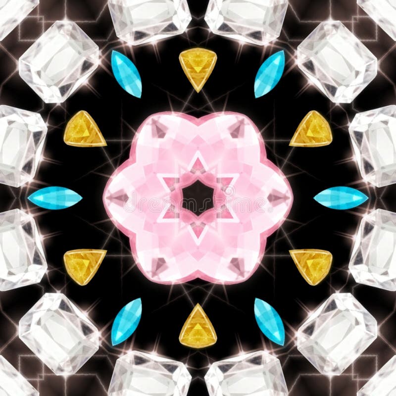 Colored Precious Stones Abstract Background Shapes and Blurs Stock ...