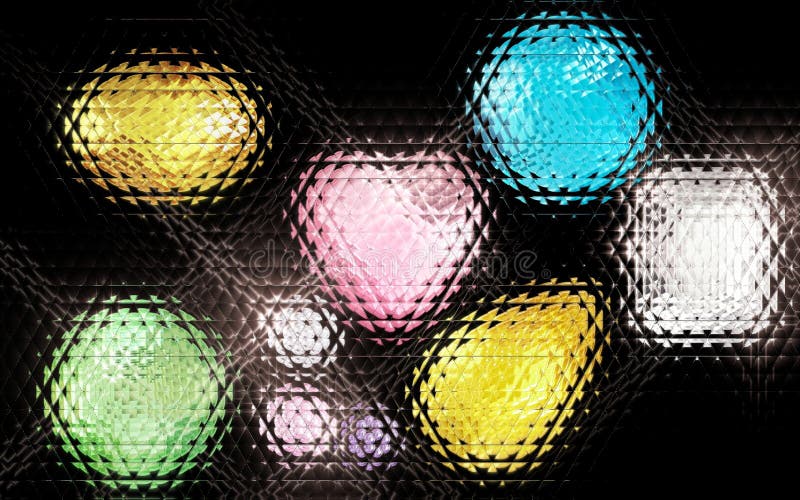 Colored Precious Stones Abstract Background Shapes and Blurs Stock ...