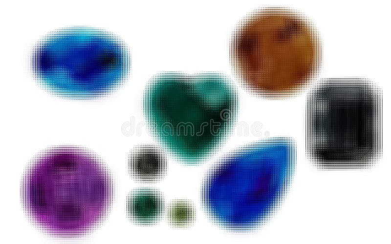 Colored Precious Stones Abstract Background Shapes and Blurs Stock ...