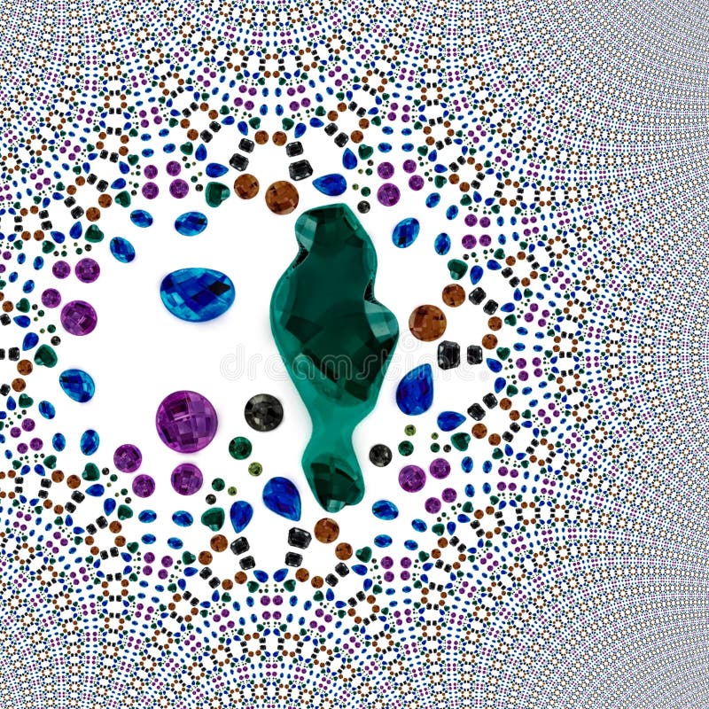 Colored Precious Stones Abstract Background Shapes and Blurs Stock ...