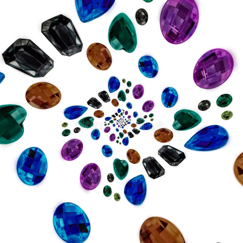 Colored Precious Stones Abstract Background Shapes and Blurs Stock ...
