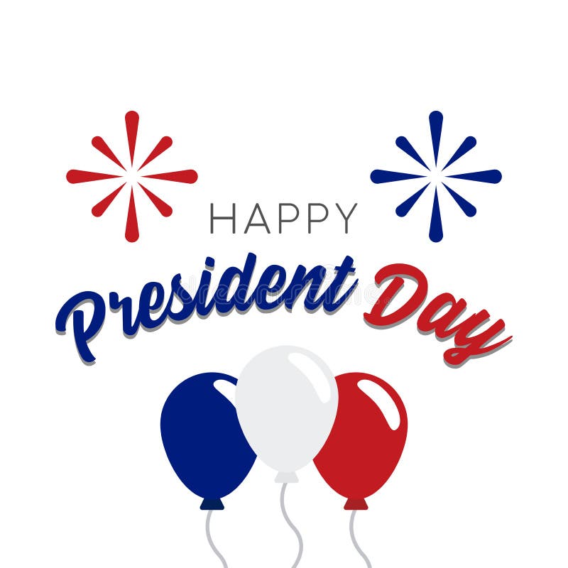 Colored President Day Poster Vector Stock Illustration - Illustration ...