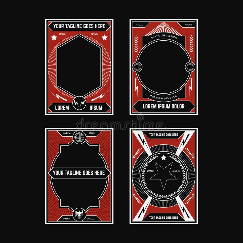 Propaganda Poster Background Collections Stock Vector - Illustration of ...