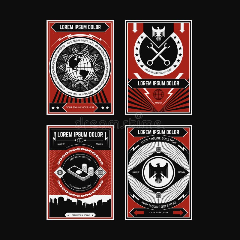 PROPAGANDA POSTER BACKGROUND Stock Vector - Illustration of country ...